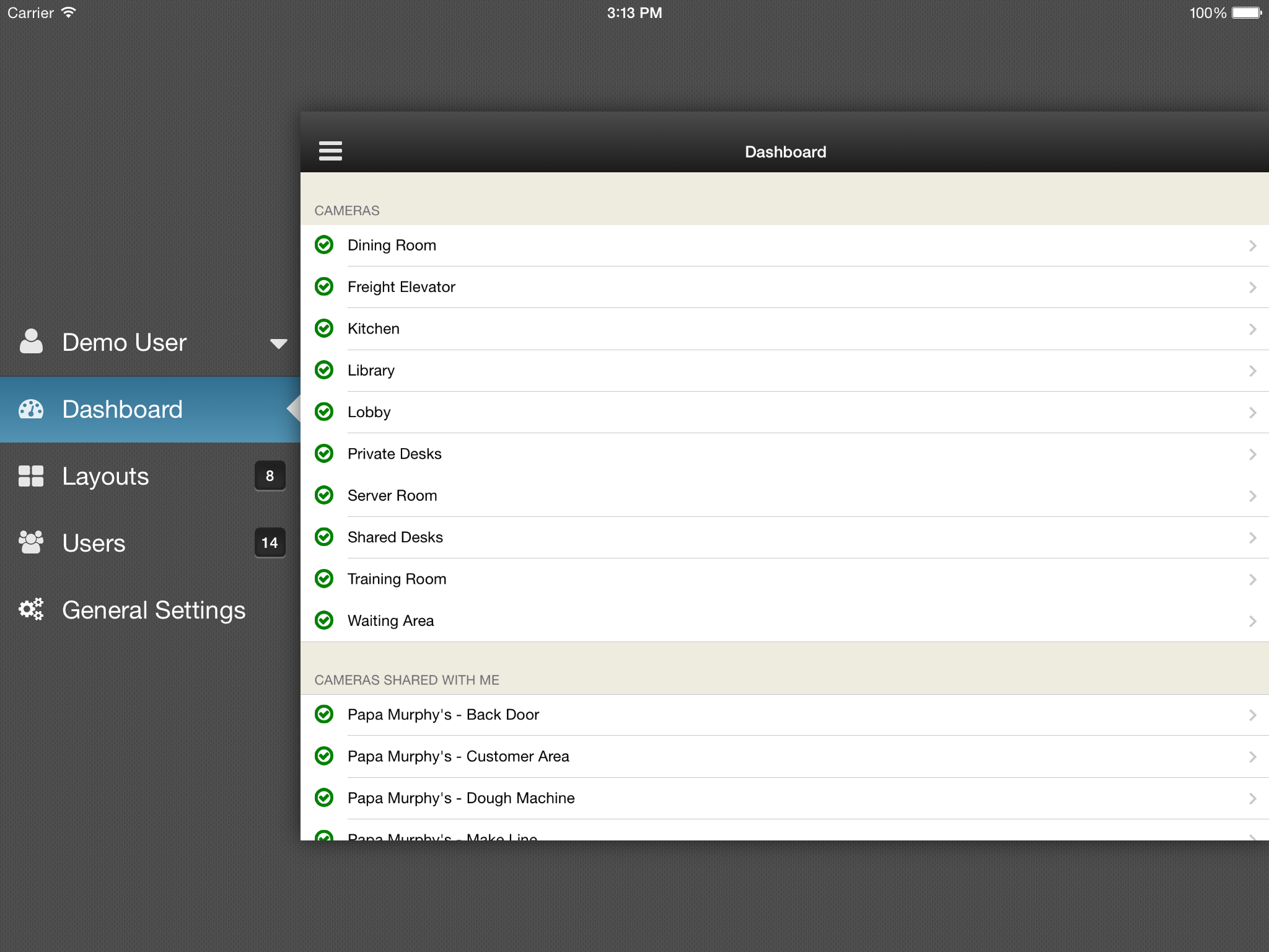 iOS Simulator Screen shot Dec 19, 2014, 3.13.20 PM | Eagle Eye Networks
