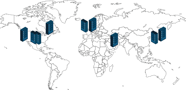een data center map-fi | Eagle Eye Networks
