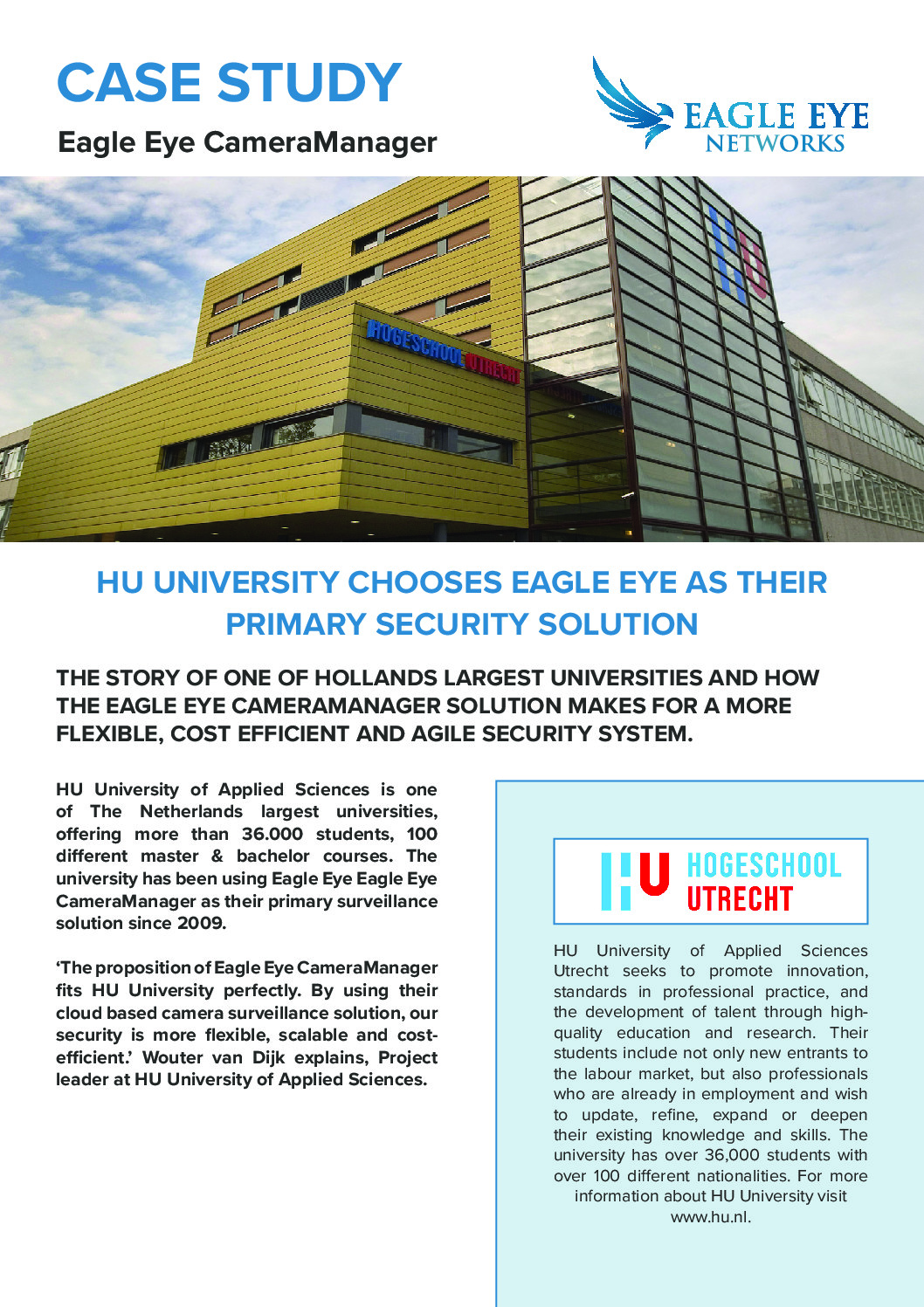 Eagle Eye CameraManager Case Study – HU University of Applied Sciences ...